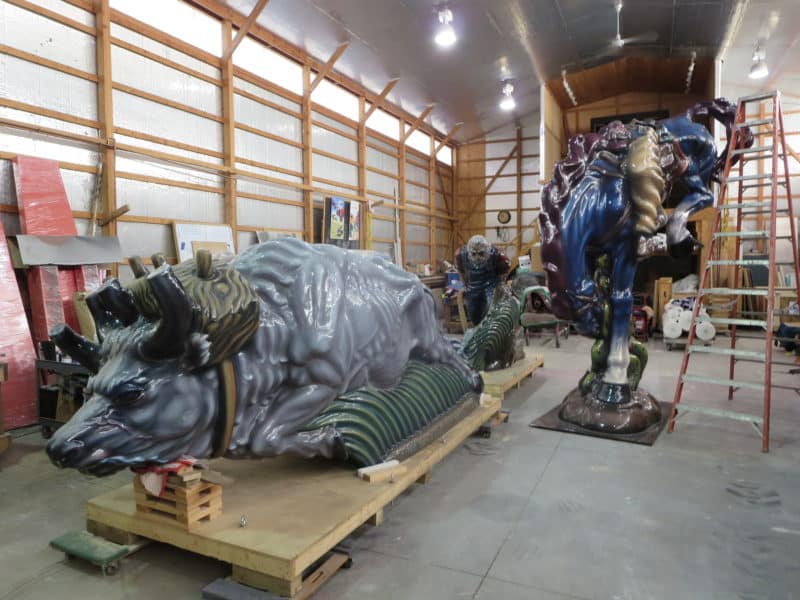 Conservation Treatment of Luis Jiménez Sculpture: Sodbuster In-Progress